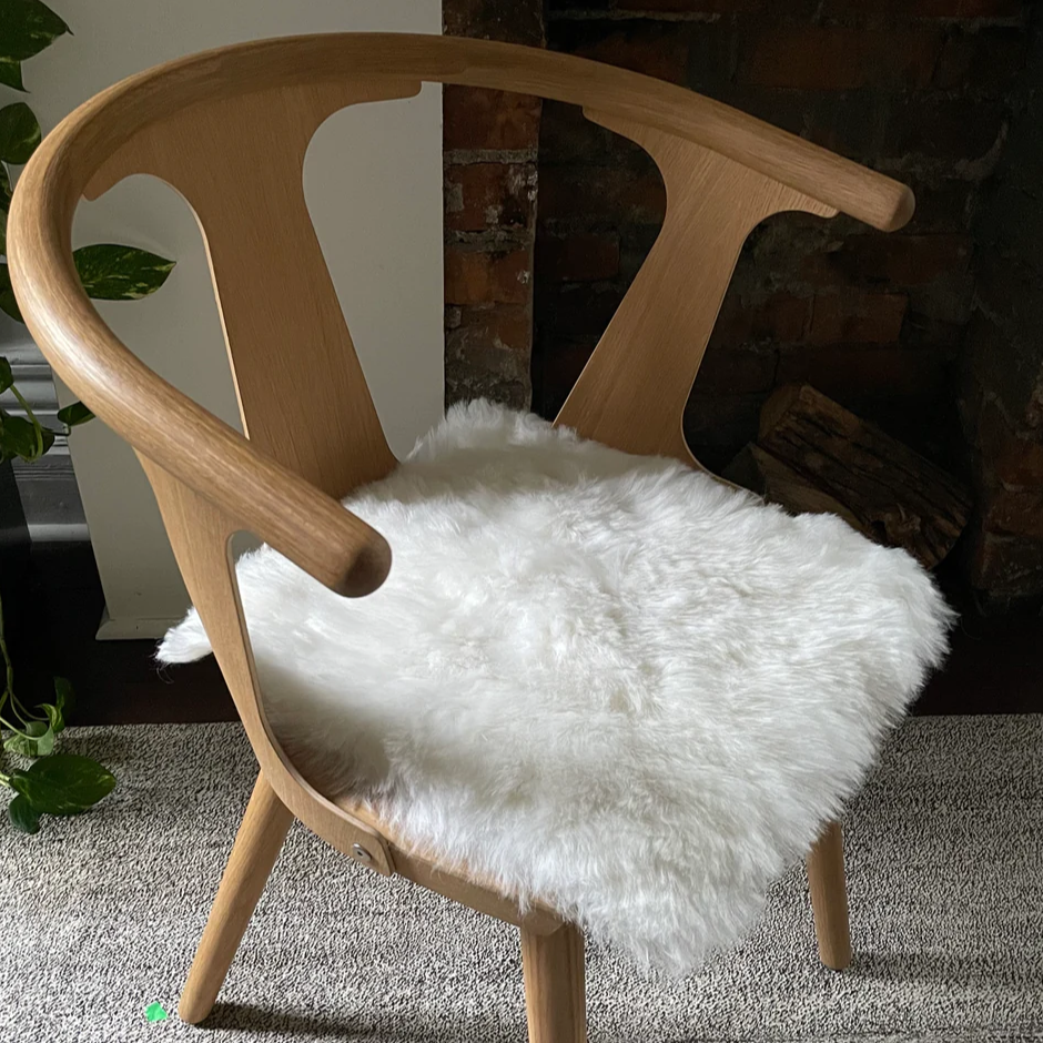 Shorn White Sheepskin Chair Pad – LndmarkClub